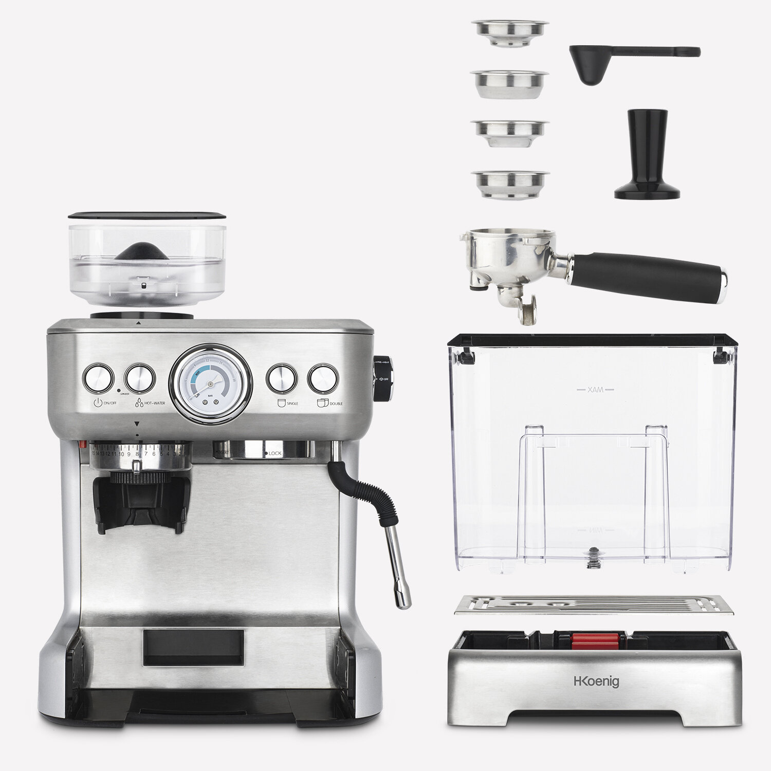breakfast > Coffee makers > espresso maker with grinder : Koenig - EN